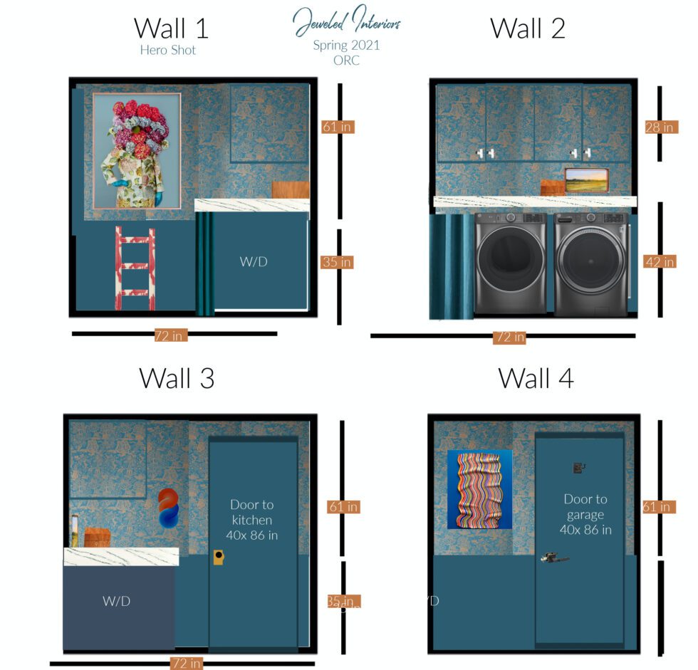 How I Wallpapered Cabinets in our Laundry Room ⋆ Jewel Marlowe